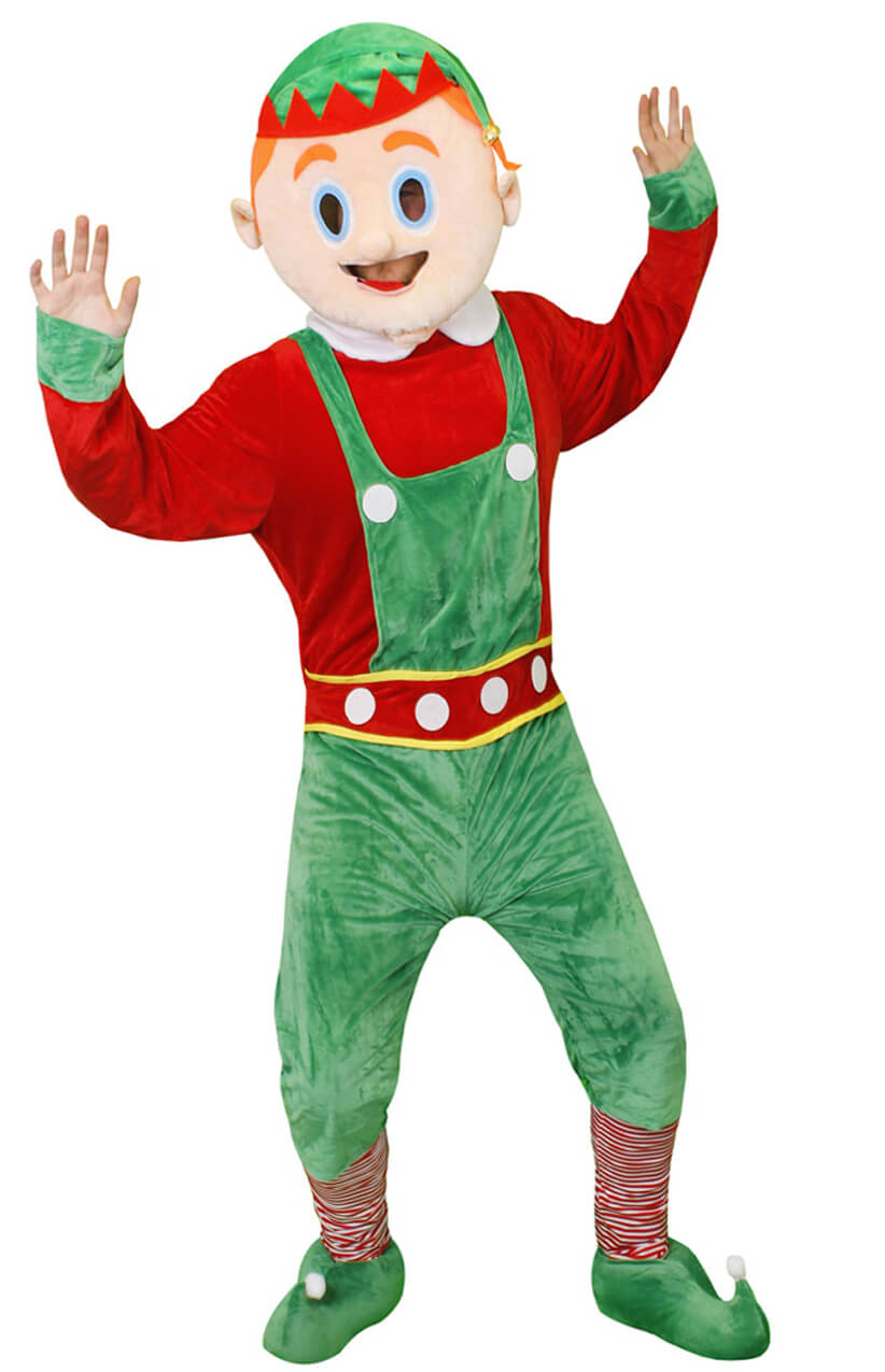 Plush Elf Mascot Costume - I Love Fancy Dress