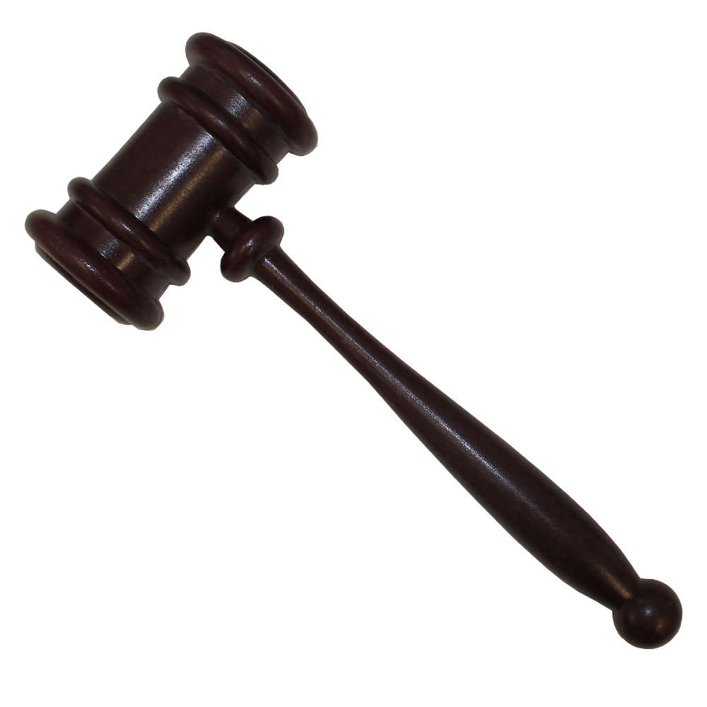 Plastic Brown Gavel Prop - I Love Fancy Dress