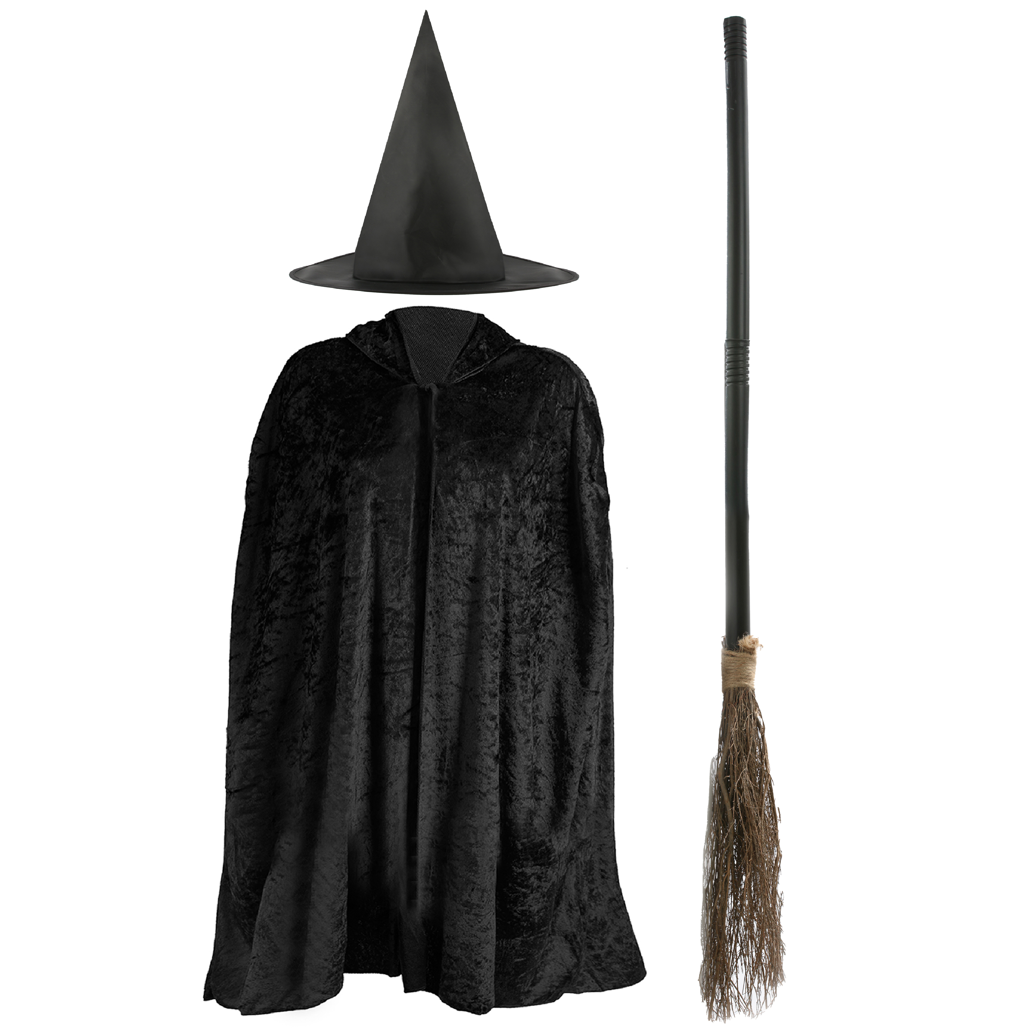 Witches Broom HALLOWEEN LIGHT UP WITCH ON A BROOM FAUX BOOK STASH Led ...